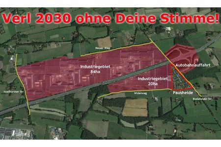 100ha - Kein zusätzliches Gewerbegebiet - Online-Petition