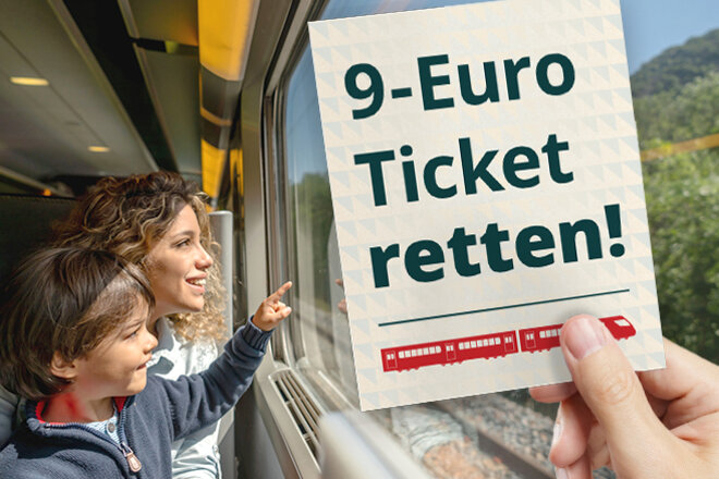 Pro & Contra: 9-Euro-Ticket retten! - Online-Petition