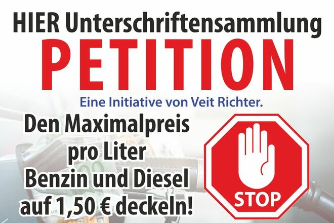 Den Benzin und Dieselpreis auf 1,50 Euro pro Liter begrenzen. - Online ...