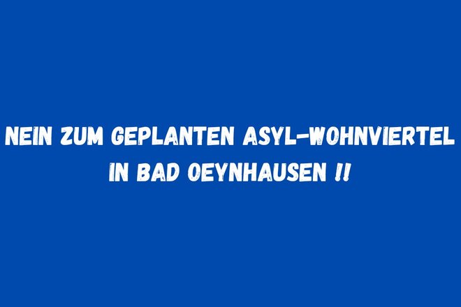 Gegen Asylunterkünfte in Bad Oeynhausen (Albert Rusch Viertel) - Online ...