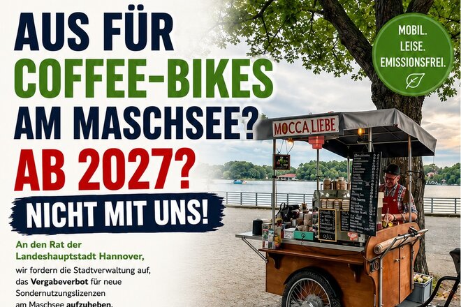 Statistik & Karten: Vergabeverbot für mobile Kaffee-Bikes am Maschsee ...